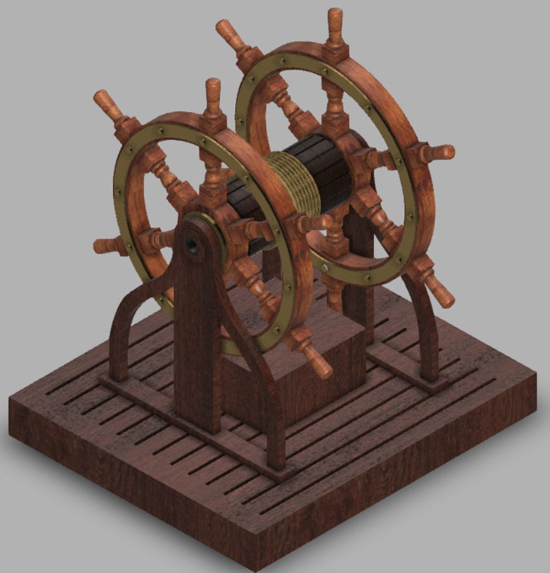 STL Files to Create a 3D Printed Tall Ships Helm - Etsy