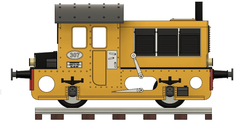 STL Files to Create SIK 307 Shunter Engine Model - Etsy