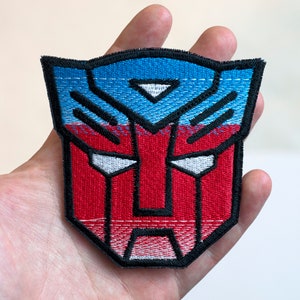 Optimus Prime Logo From Transformers Fully Embroidered Sew-on & Iron-on ...