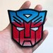 Optimus Prime Logo From Transformers Fully Embroidered Sew-on & Iron-on ...