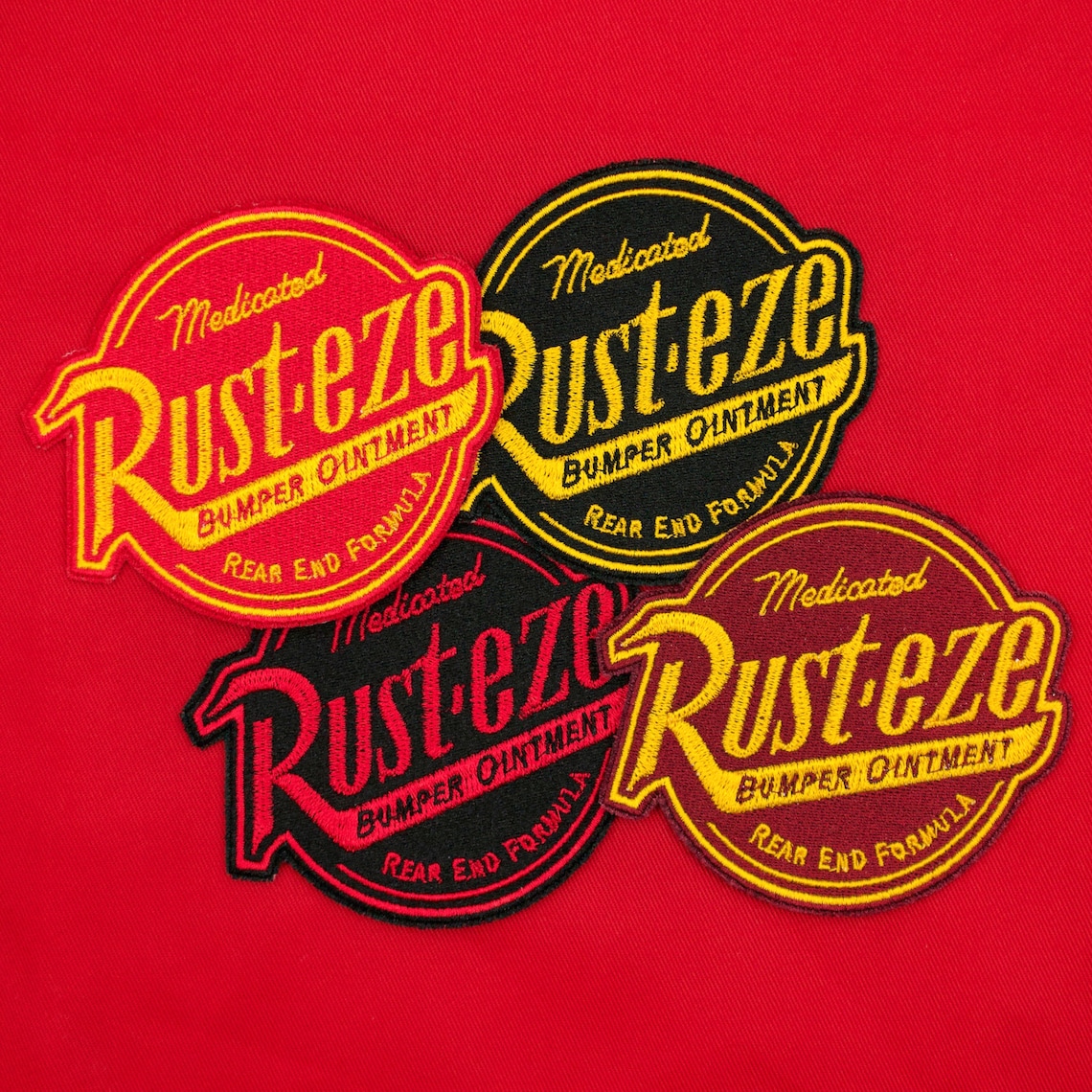 Rust-eze Logo From Disney & Pixar Cars Movie Fully Embroidered - Etsy