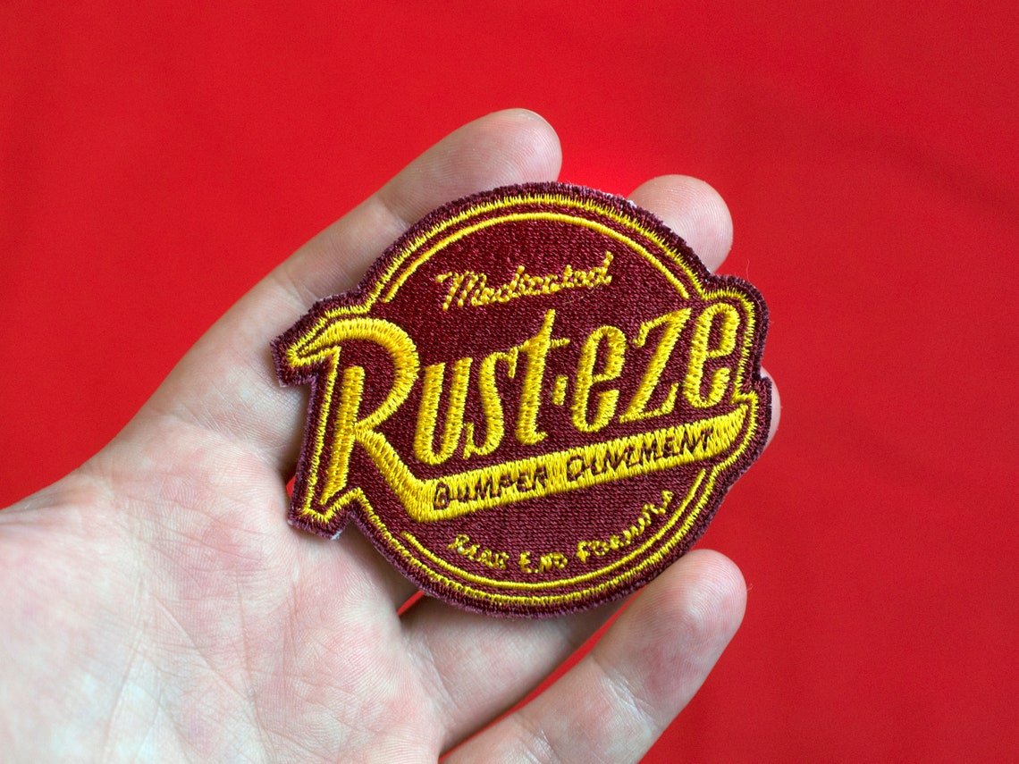 Rust-eze Logo From Disney & Pixar Cars Movie Fully Embroidered - Etsy ...