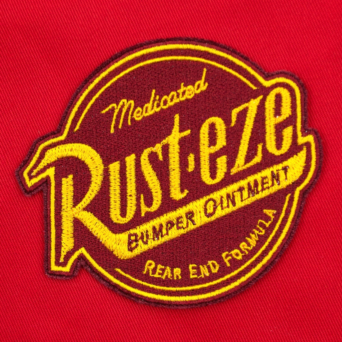 Rust-eze Logo From Disney & Pixar Cars Movie Fully Embroidered - Etsy