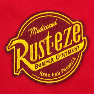 Rust-eze Logo From Disney & Pixar Cars Movie Fully Embroidered Sew-on ...