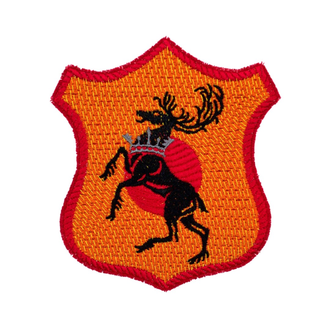 Baratheon House Shield From Game of Thrones Fully Embroidered - Etsy