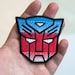 Optimus Prime Logo From Transformers Fully Embroidered Sew-on & Iron-on ...