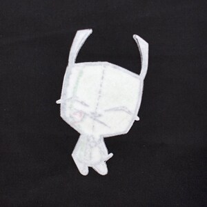 Hoodie Gir From Invader Zim Fully Embroidered Sew-on & Iron-on Patch - Etsy