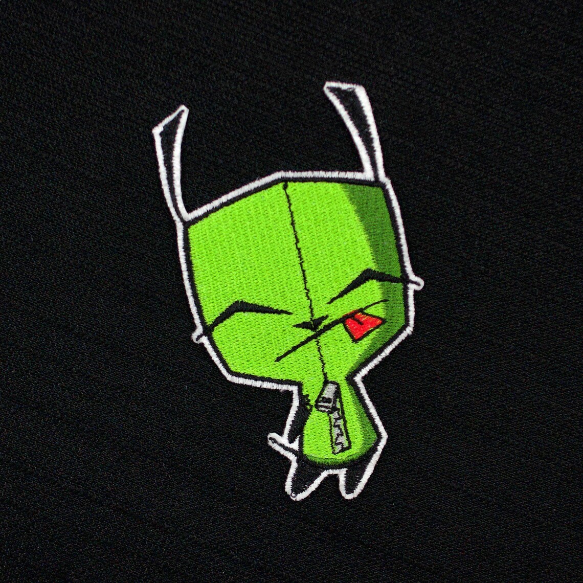Hoodie Gir from Invader Zim Embroidered Iron-On Patch | Etsy