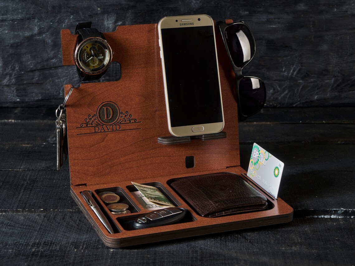 Customized Tech Gift Personalized Wood Anniversary Day Gift - Etsy