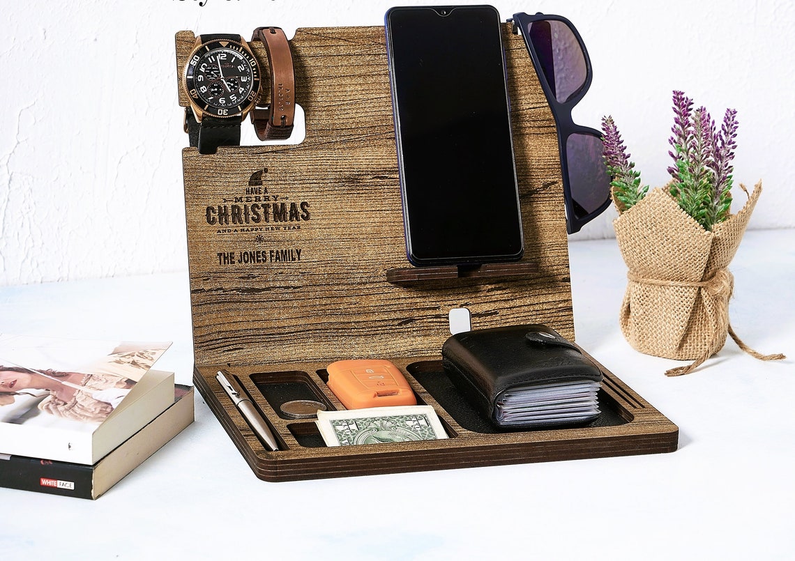 Customized Tech Gift Personalized Wood Anniversary Day Gift - Etsy