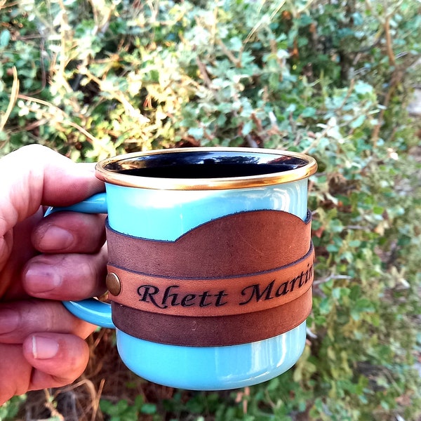 Leather Mug - Etsy