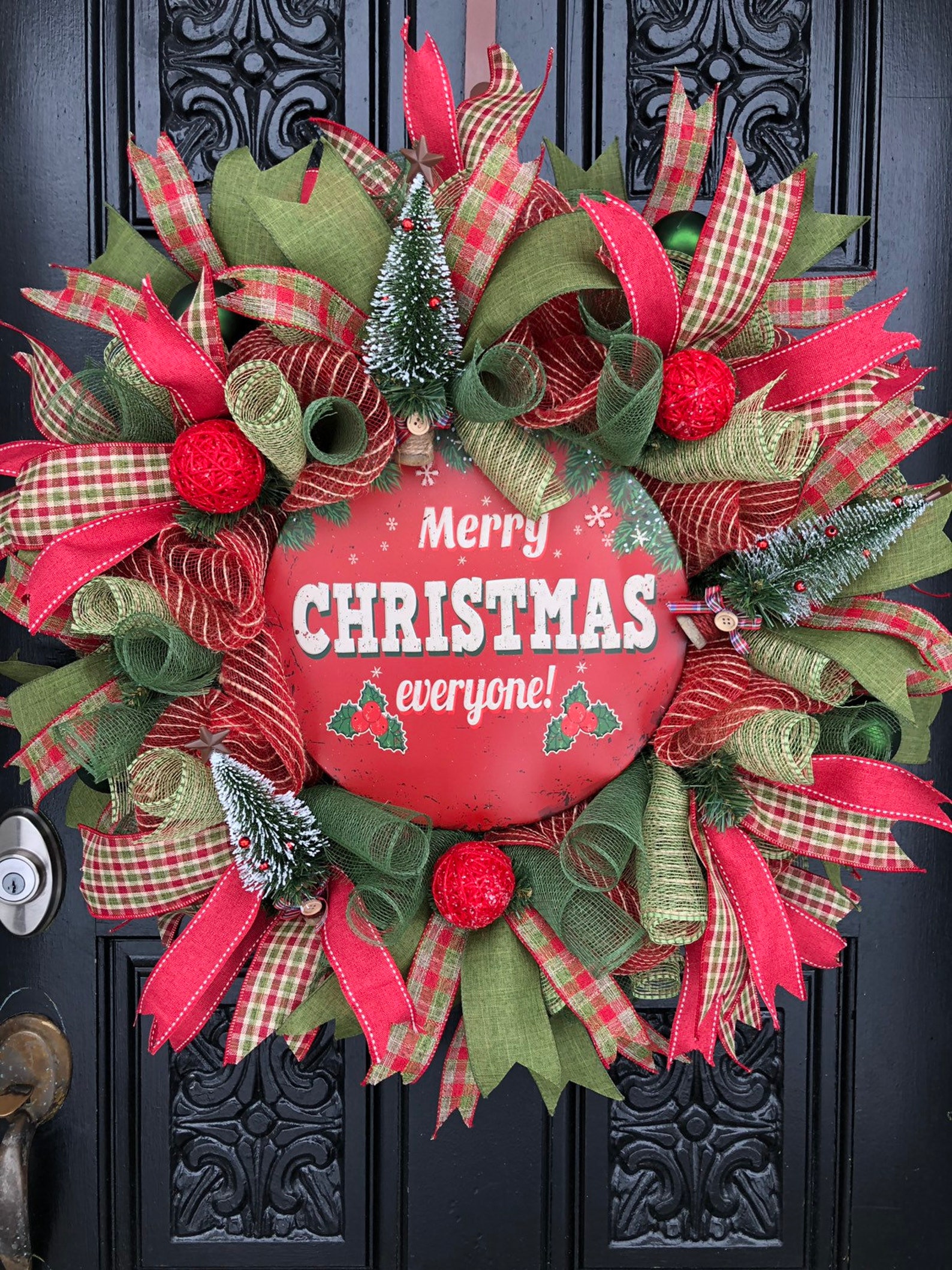 Best Christmas Wreath Best Holiday Wreath Best Door Decor - Etsy
