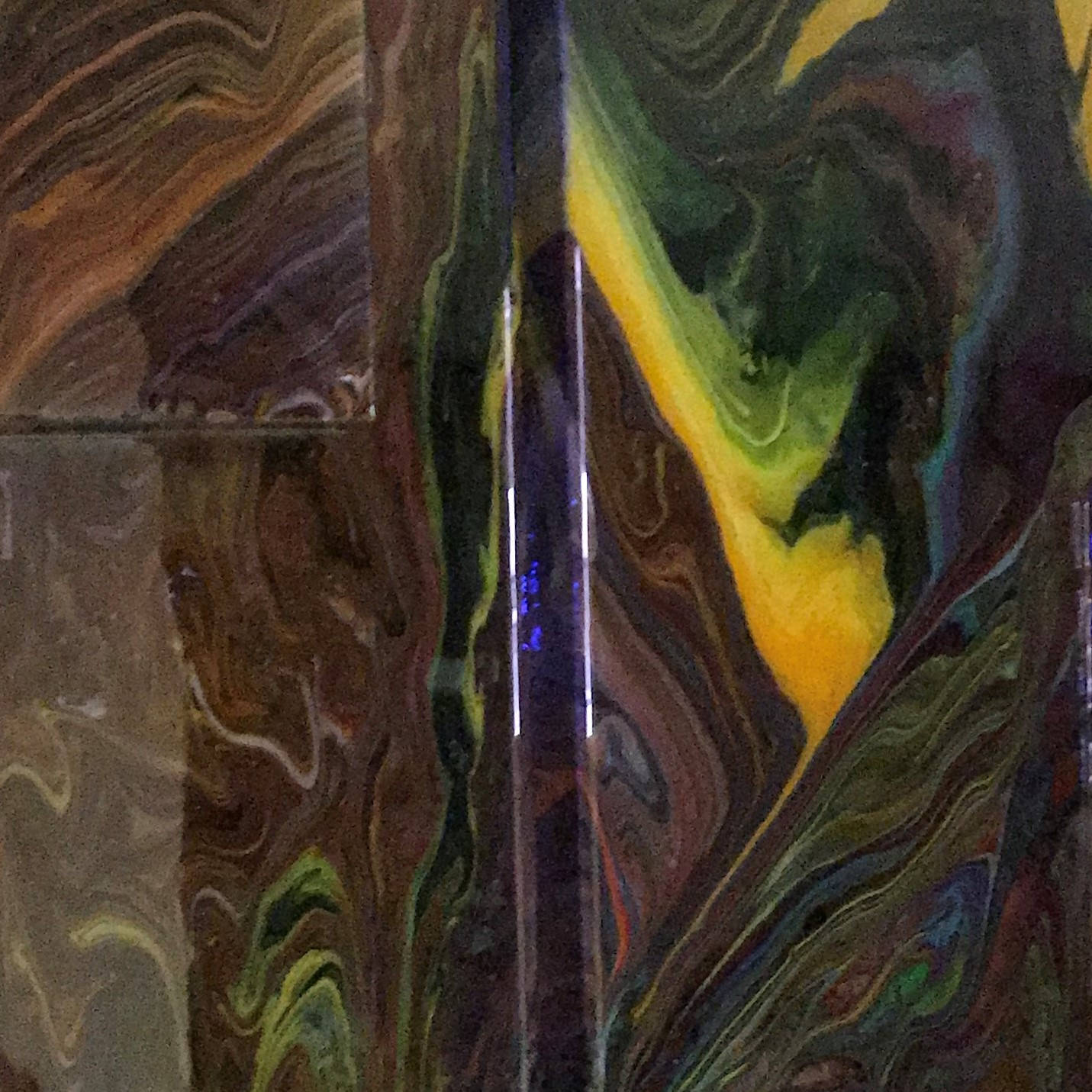 Abstract Wall Art/3 Dimensional Piece/acrylic Painting/pour Painting ...