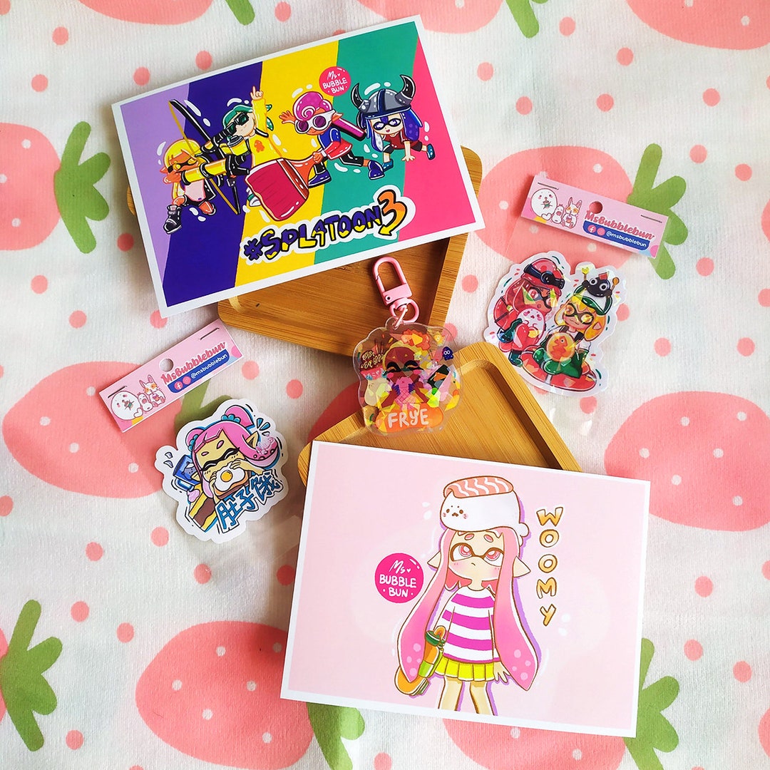 Inkling Bundle Set | Art Print Stickers Keychain - Etsy