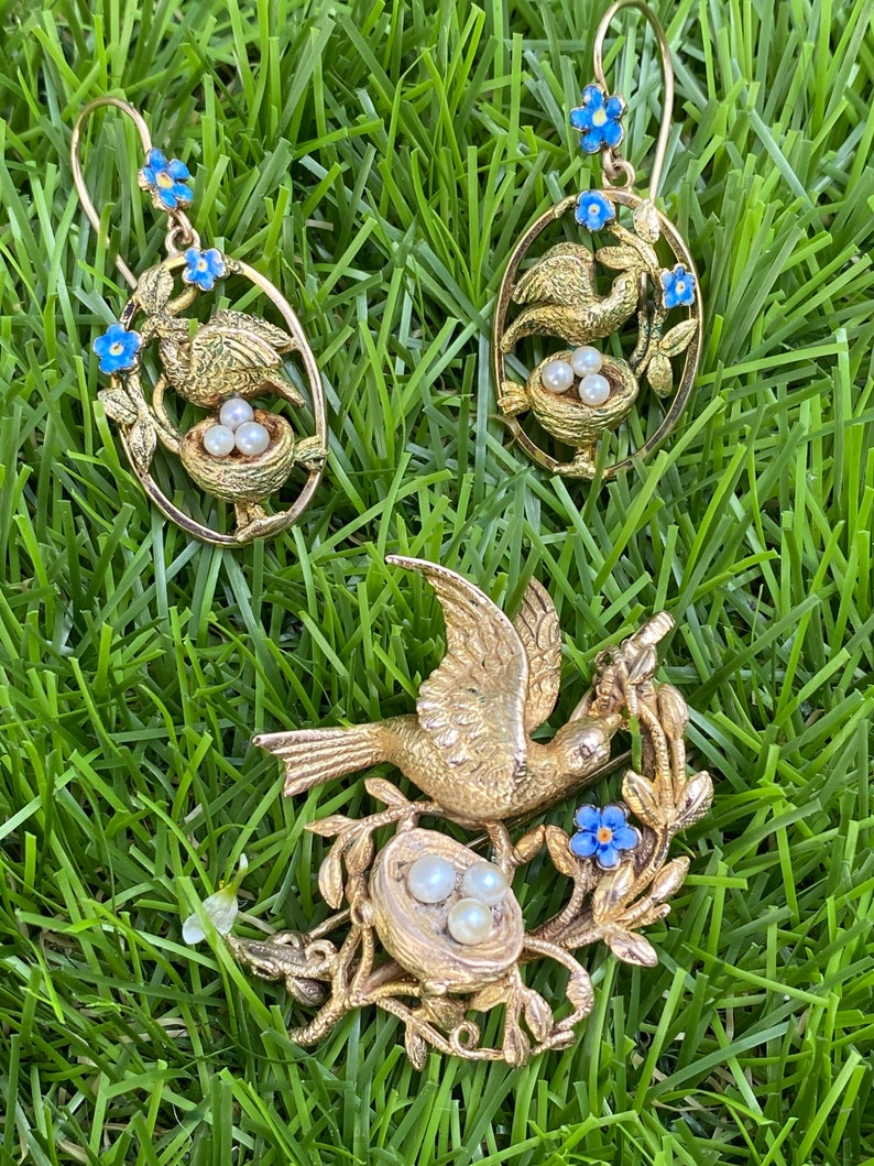 Gold Bird Set | Etsy