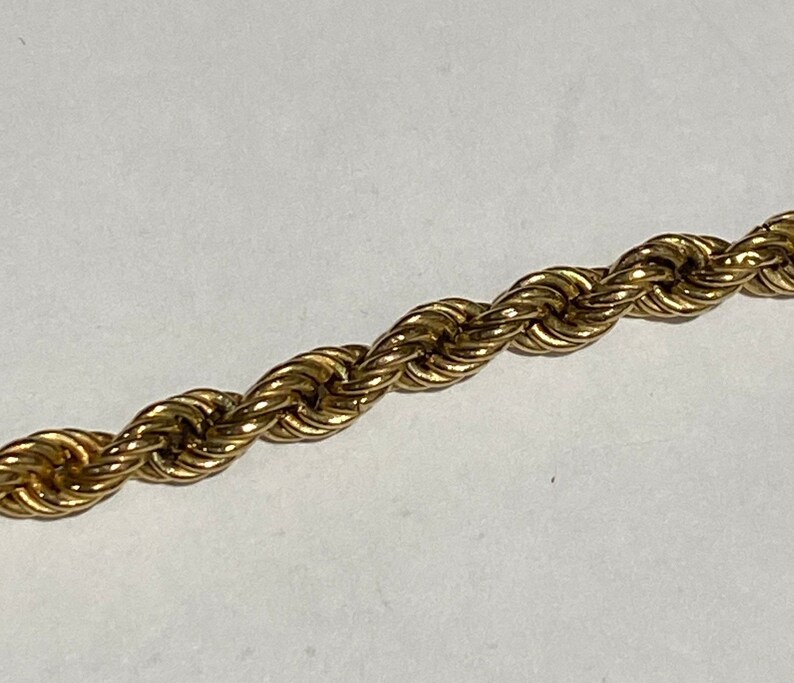 9ct Gold Rope Chain - Etsy