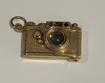 Gold Camera Charm | Etsy