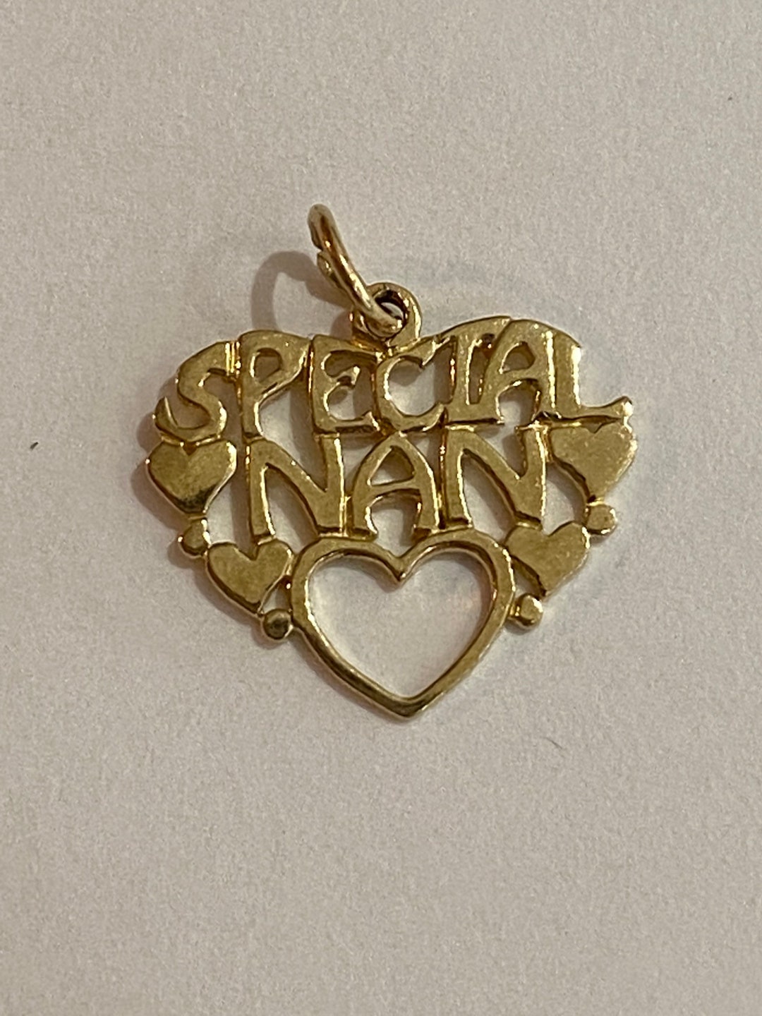 Gold Nan Charm - Etsy UK