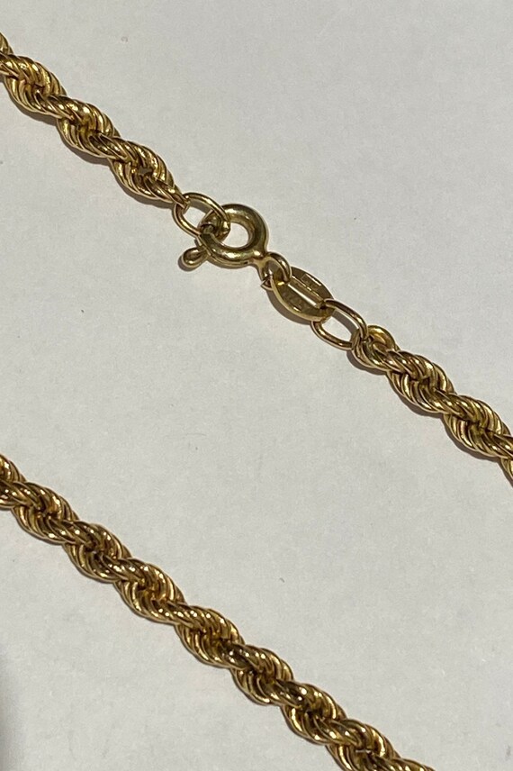 9ct Gold Rope Chain - Gem