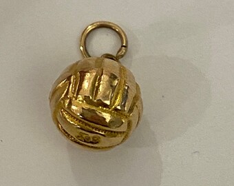 14k Solid Gold 3D Football Pendant. - Etsy