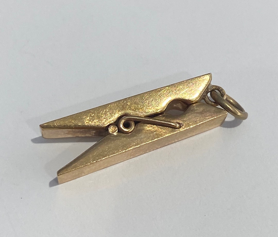 Gold Peg Charm - Etsy Australia