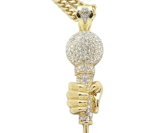 Microphone Pendant - Etsy