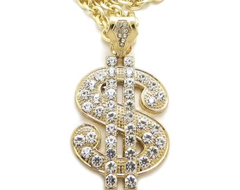 Iced Out Dollar Sign - Etsy