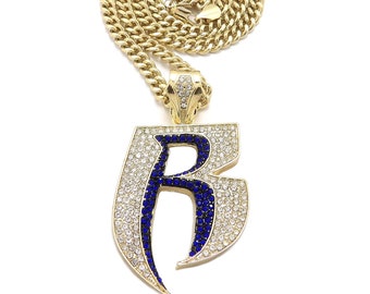 Iced Out Ruff Ryder r Pendant | Etsy