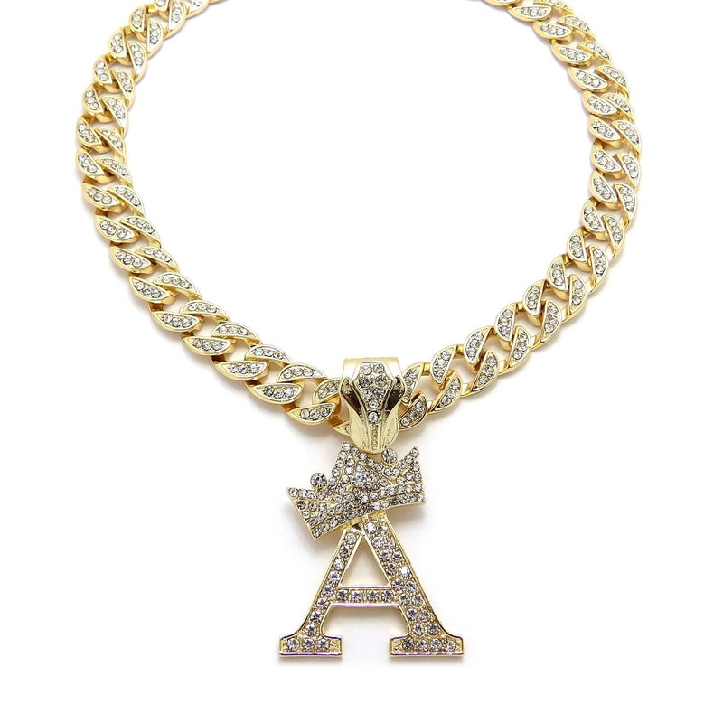 Gold Chain With Letter - Etsy