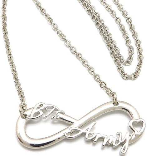 New BTS Army Kpop Fan Infinity Pendant & 18 Link Chain - Etsy