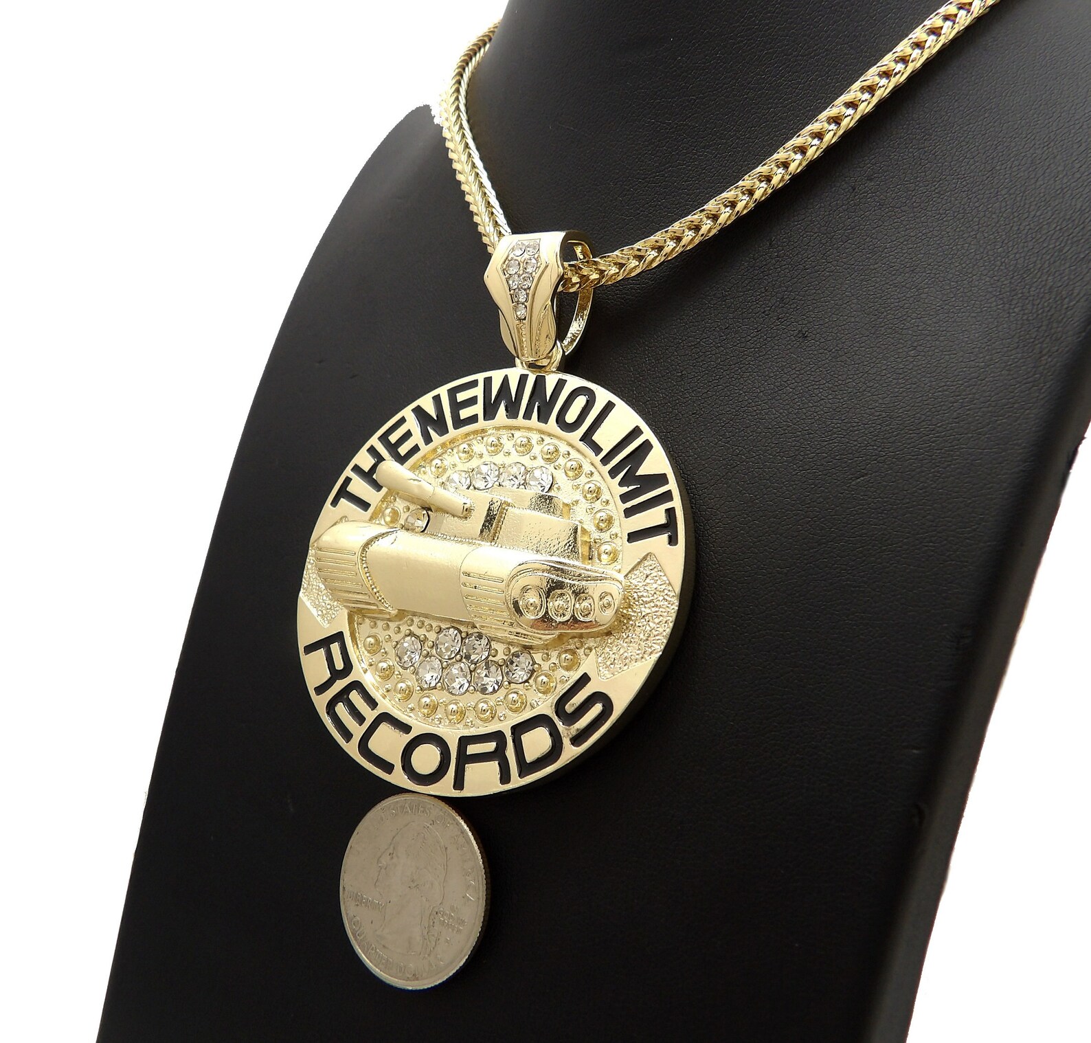The New No Limit Records Pendant 4mm/30",36" Franco Chain Hip Hop ...