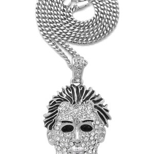 Iced Michael Myers Pendant 18",20", 24" Cuban Rope Box Chain Hip Hop ...