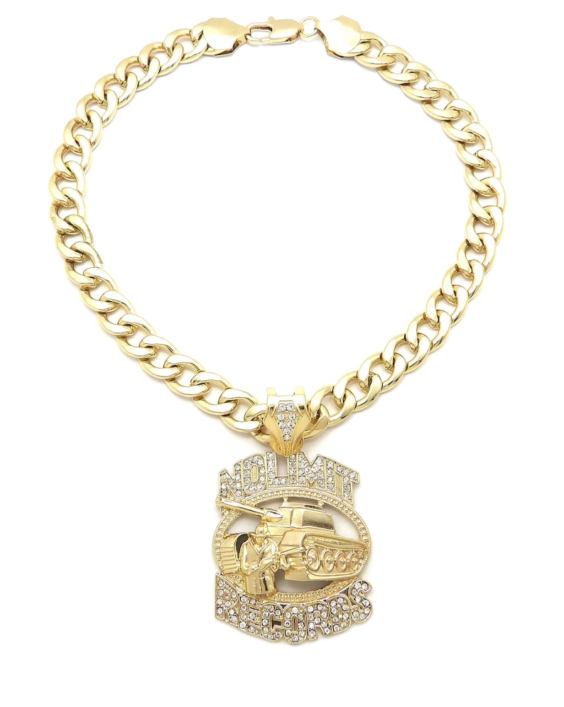 New Hip Hop Iced No Limit Record Pendant 11mm/18 or | Etsy