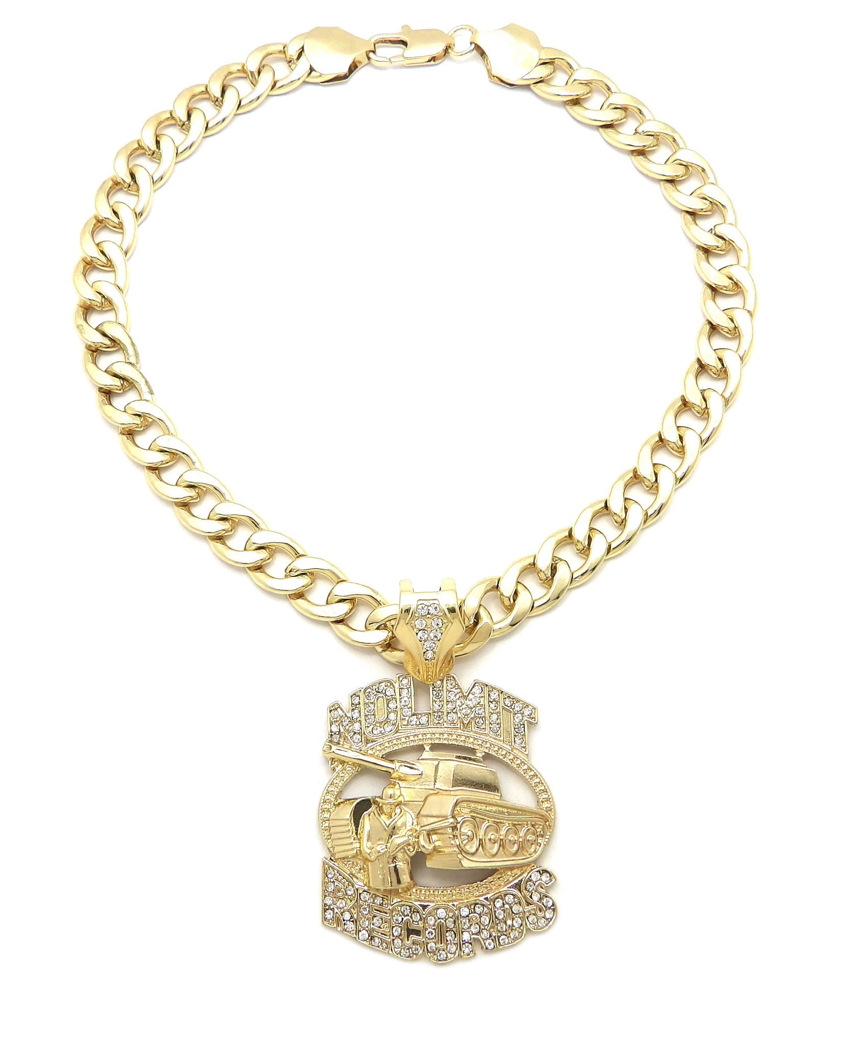 New Hip Hop Iced No Limit Record Pendant 11mm/18 or - Etsy