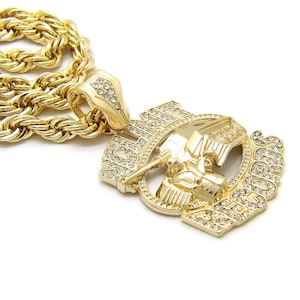 No Limit Record Pendant 8mm/18",20",24",30" Rope Chain Hip Hop Necklace ...