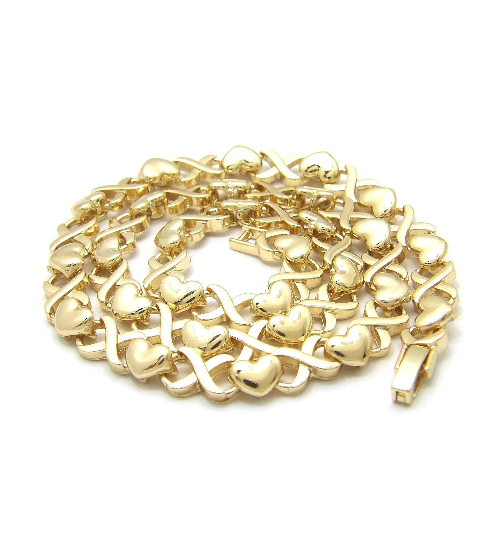 New "xo" Hug and Kiss Chain 7mm/18" Necklace - Etsy