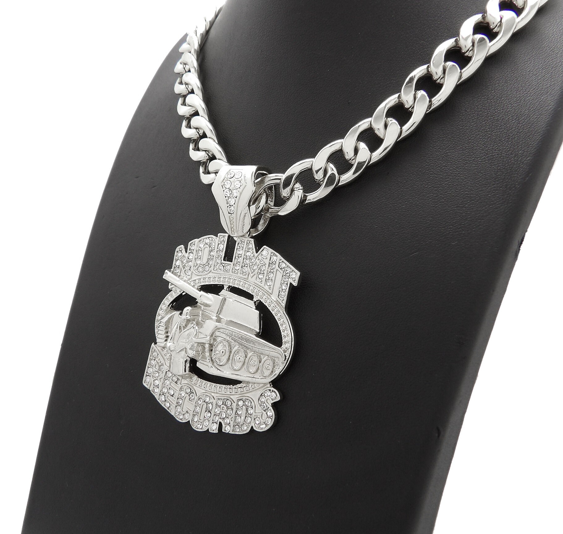 New Hip Hop Iced No Limit Record Pendant 11mm/18 or - Etsy