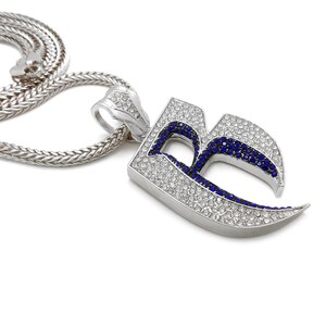 Iced Out Ruff Ryder r Pendant 4mm/20,24,30,36 Franco Chain Hip Hop ...