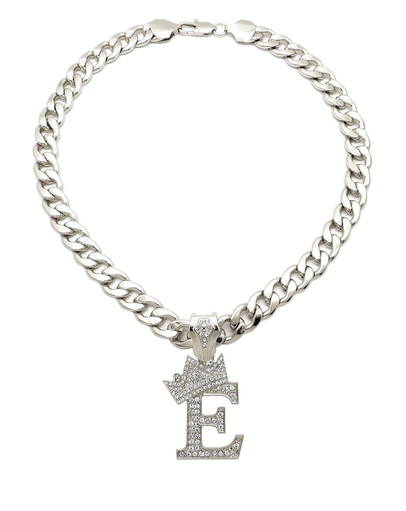 Ice Out Initial Alphabet Letter Pendant 11mm/20 Cuban - Etsy