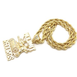 No Limit Record Pendant 8mm/18",20",24" Rope Chain Hip Hop Necklace - Etsy