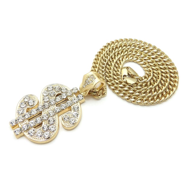 Iced Out Dollar Sign - Etsy