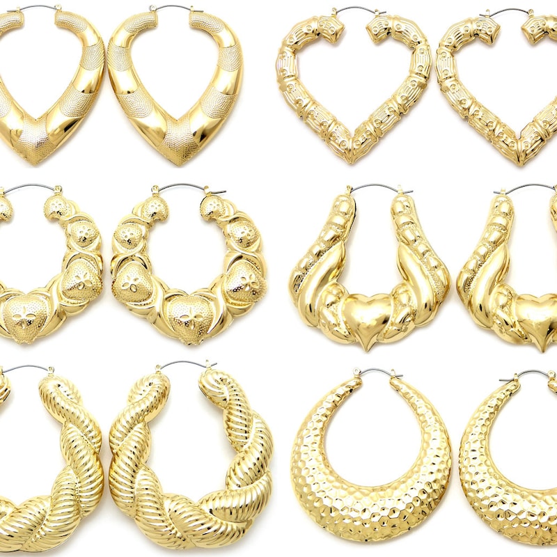 Gold Hip Hop Earrings - Etsy