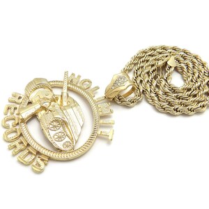 No Limit Record Tank Pendant 5mm/24" Rope Chain Hip Hop Necklace - Etsy