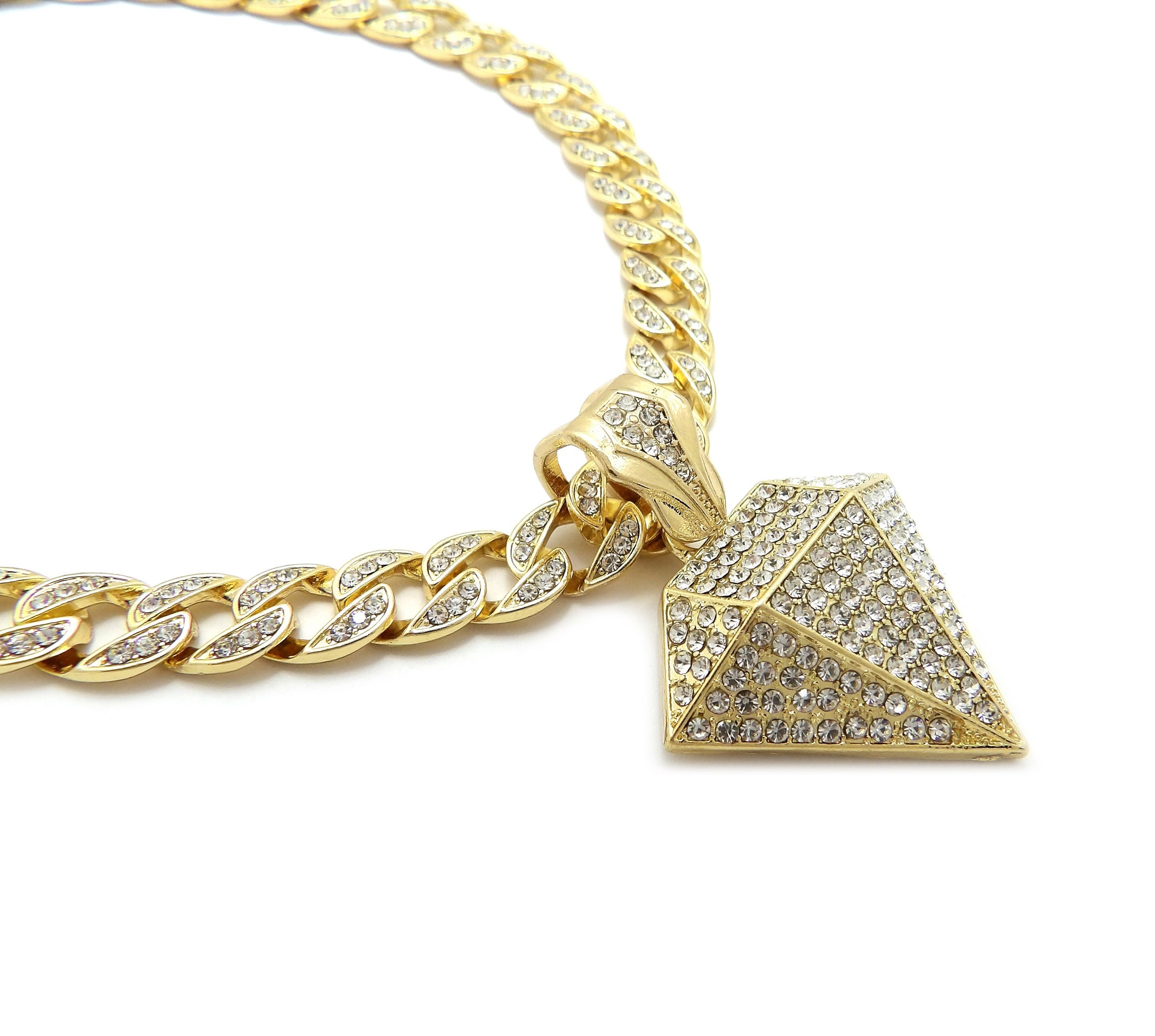 Pendentif iced Diamond Shape 10mm/182024 Ice Bling | Etsy