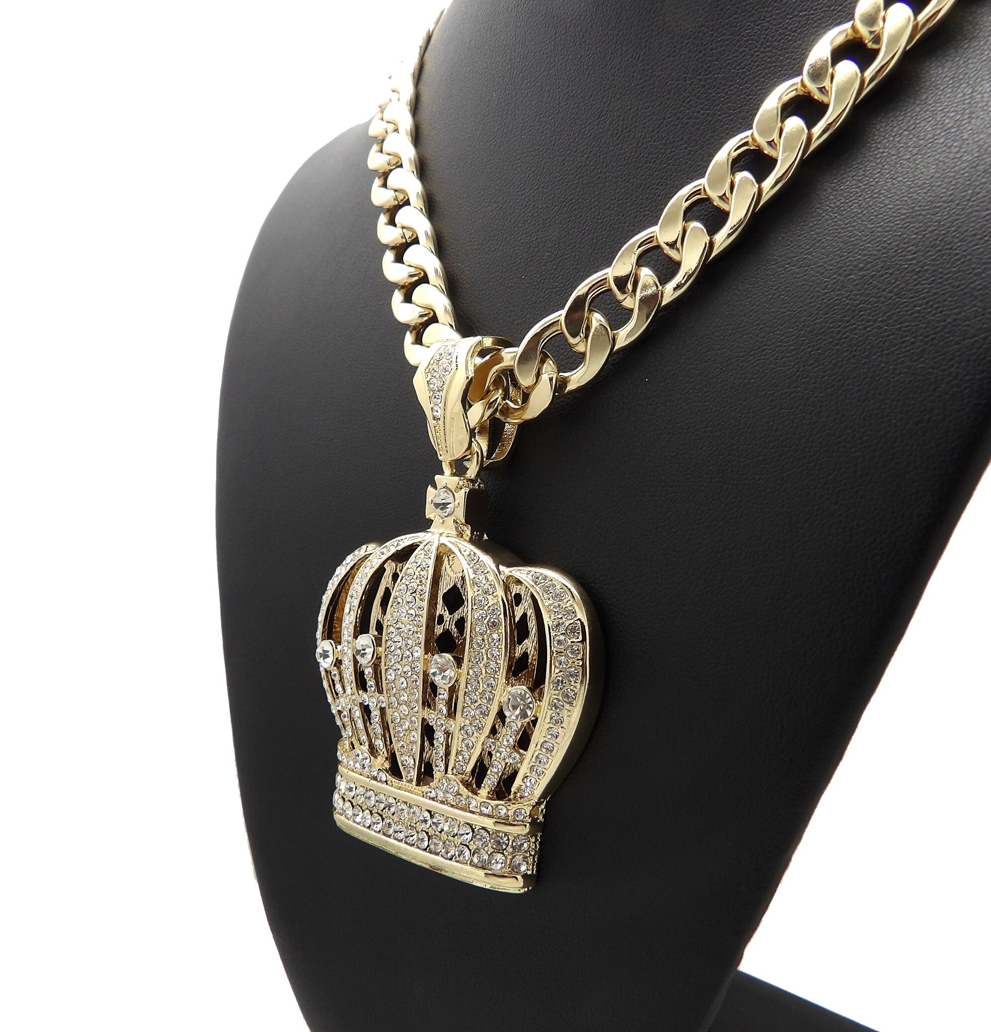 Colgante Iced Bling King Crown 11mm/182024 | Etsy