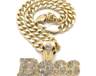 New Iced Out boss Pendant | Etsy