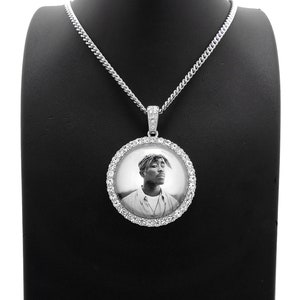 New Round Tupac Thug Life Pendant 24" Various Hip Hop Chain Necklace - Etsy