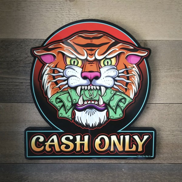 Cash Preferred Sign - Etsy