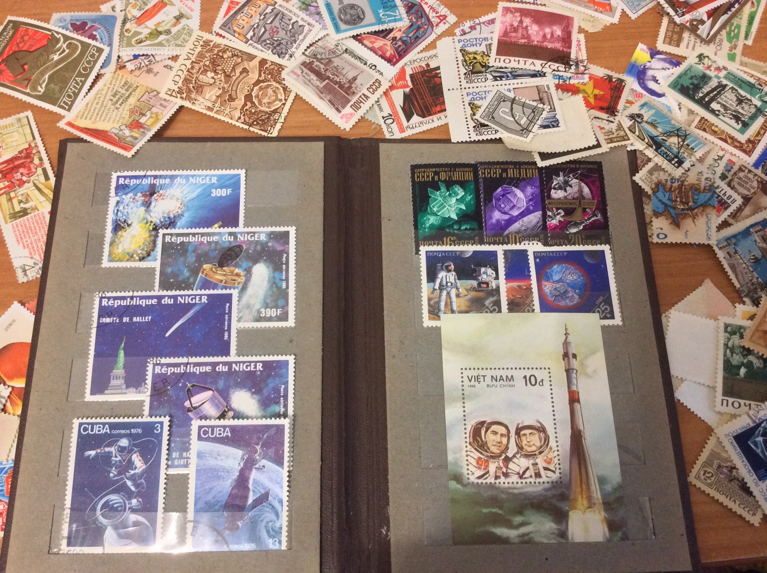 Space Postage Stamps NASA Space Gift Little Album With - Etsy