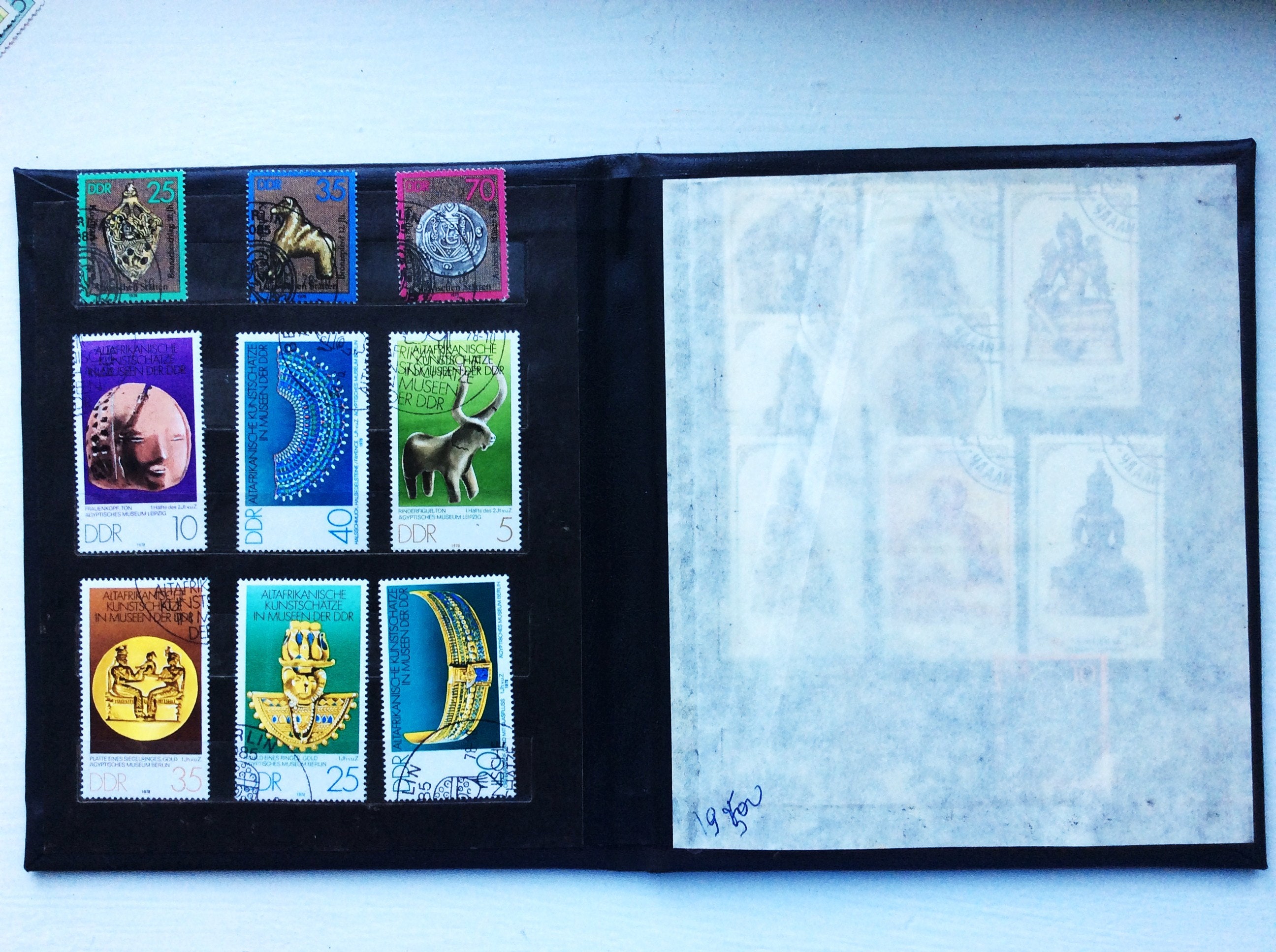 Postage Stamp Album / Small Stamp Collection Ancient - Etsy